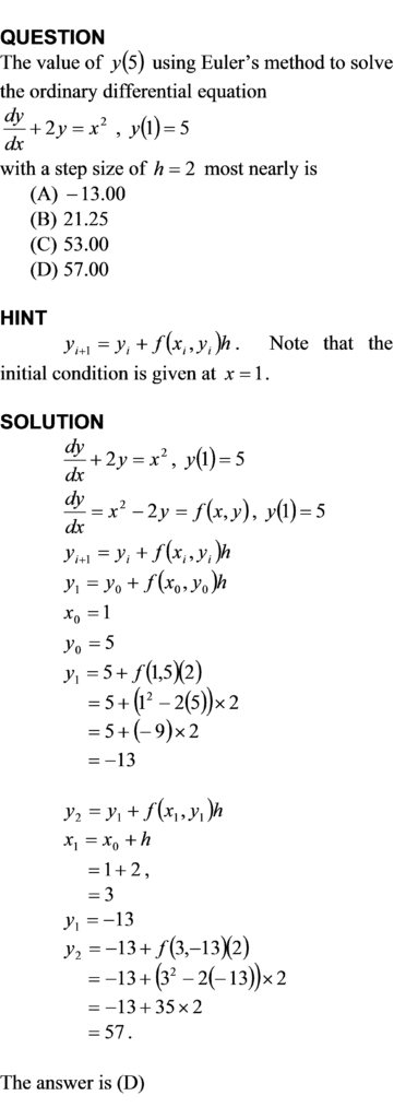 Euler’s Method Example for FE Exam – Numerical Methods Guy